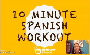 10-Minute Spanish Workout (video) – Brilliant Bilingual